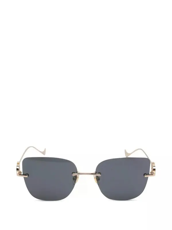 Valentino Garavani Vlogo Signature Square-frame Sunglasses - Gold