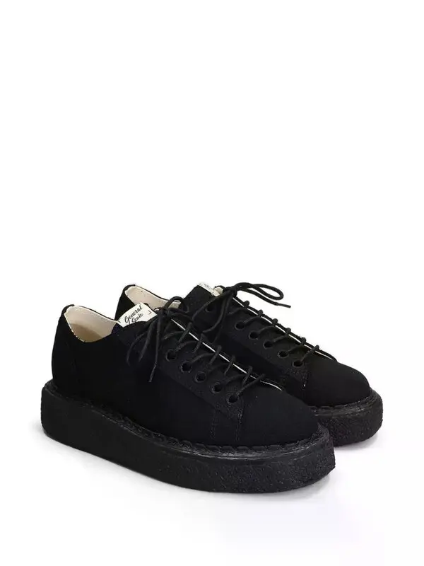 Mihara Yasuhiro Mark Canvas Platform Sneakers