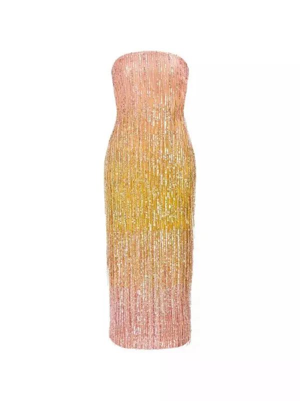 Aje Amulet Sequin-embellished Midi Dress - Pink