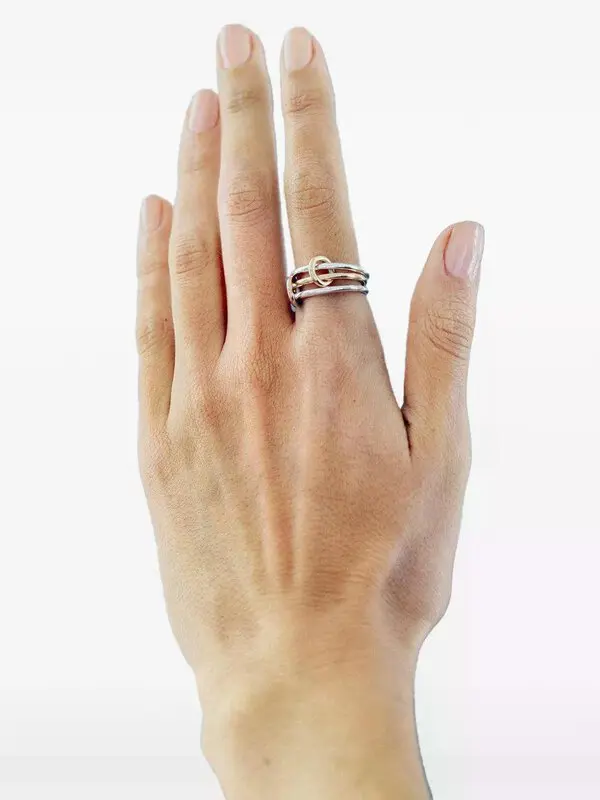 SPINELLI KILCOLLIN Solarium Sy Three-link Ring - Silver