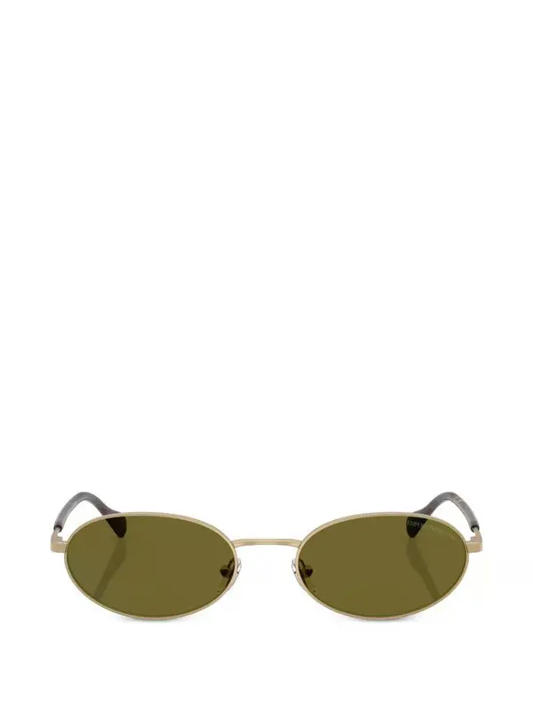 Emporio Armani Oval-frame Sunglasses - Gold