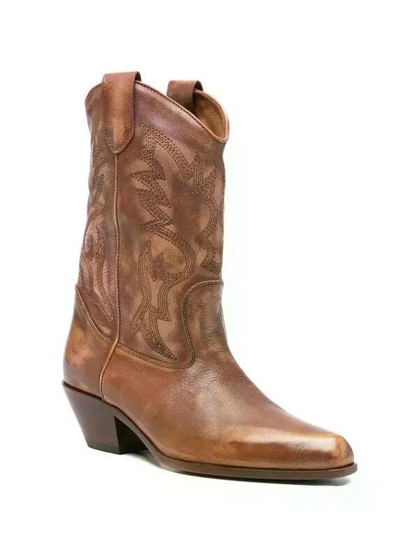 VIC MATIE Leather Cowboy Boots