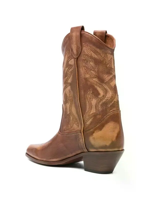 VIC MATIE Leather Cowboy Boots