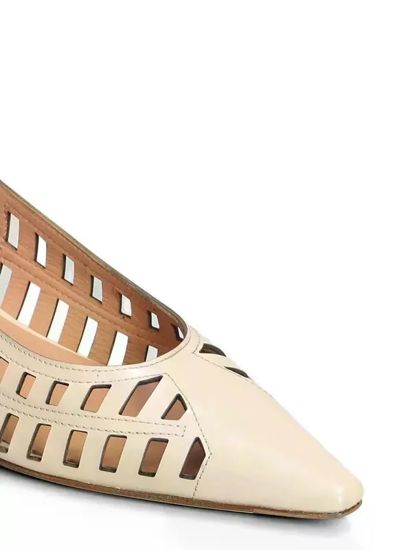 JULIE DEE Cut-out Slingback Pumps - Neutrals