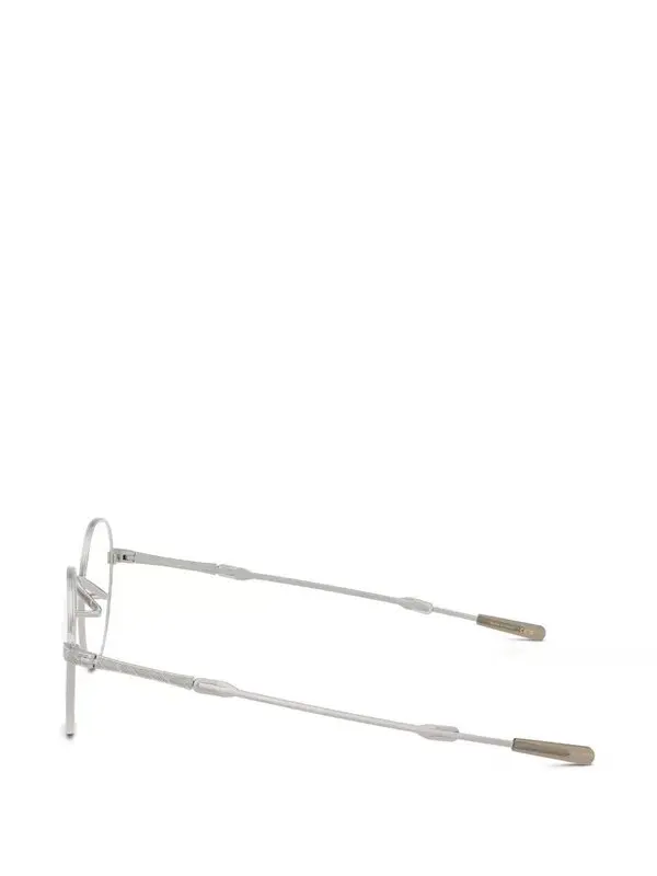 Oliver Spencer Kinston Round-frame Glasses - Silver