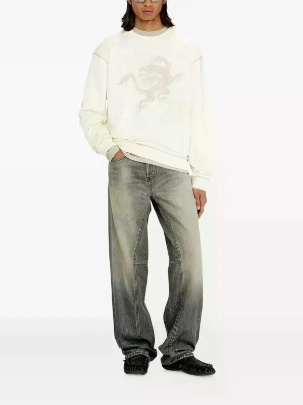 DIESEL® Embroidered Graphic-print Sweater