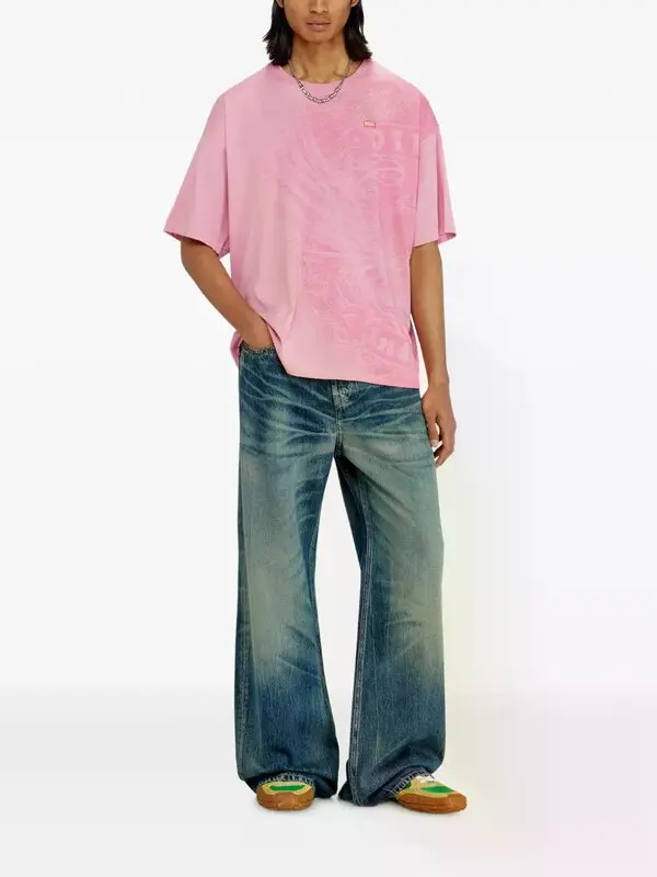 DIESEL® Pigment-print T-shirt - Pink