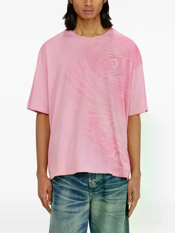 DIESEL® Pigment-print T-shirt - Pink