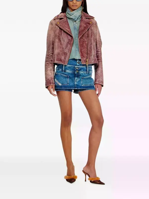 DIESEL® Double-waistband Denim Skort - Blue