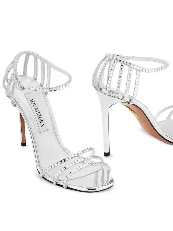 AQUAZZURA Sensation Crystal Heeled Sandals