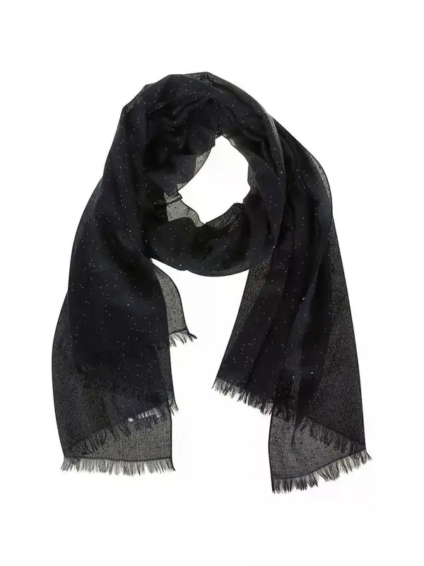 Brunello Cucinelli Sequin-embellished Cashmere Scarf - Blue
