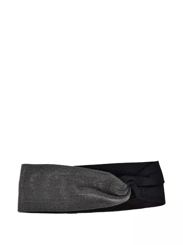 Brunello Cucinelli Beaded Headband - Black