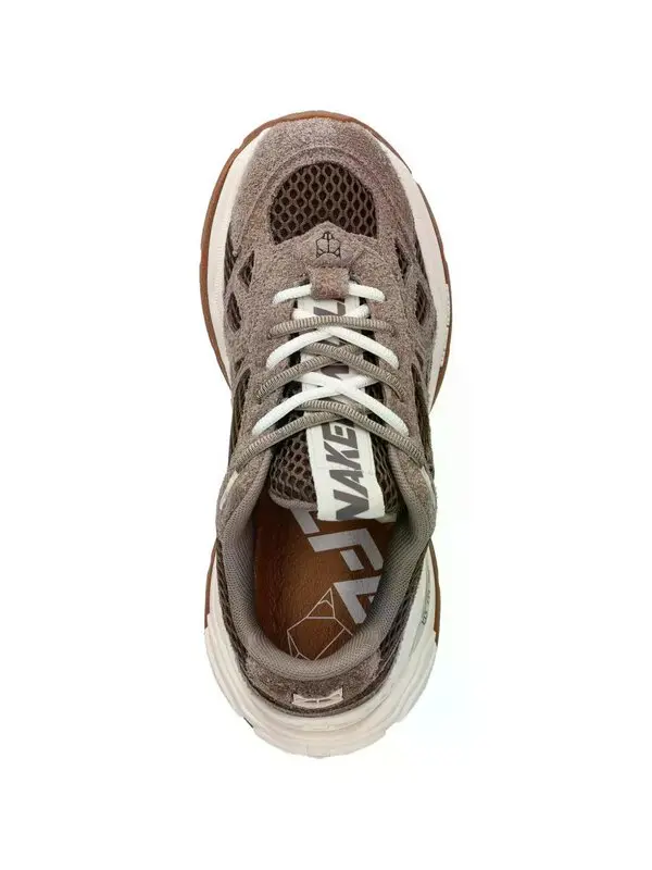 NAKED WOLFE Smash Mesh Panelled Sneakers - Brown
