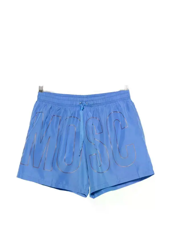Moschino Logo-print Swim Shorts - Blue