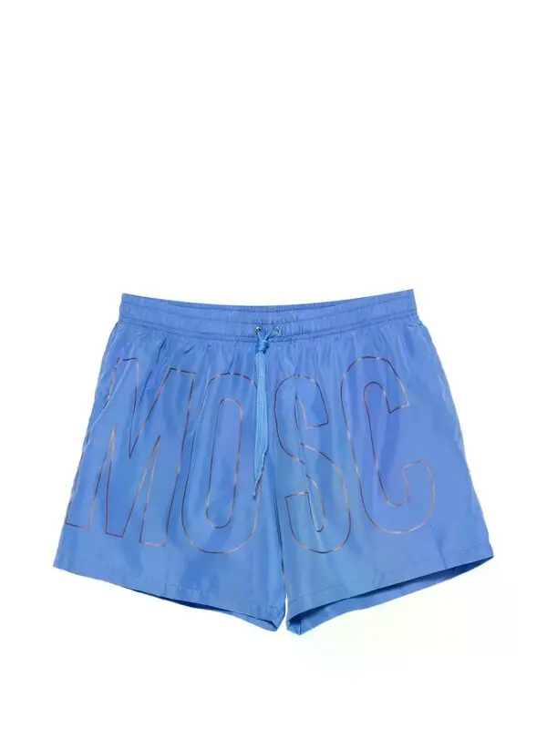 Moschino Logo-print Swim Shorts - Blue
