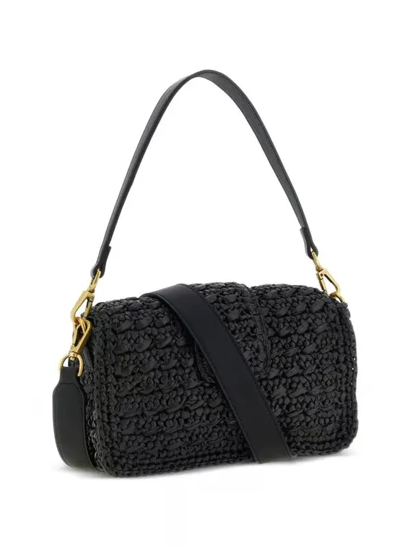 TWINSET Woven Logo-plaque Shoulder Bag