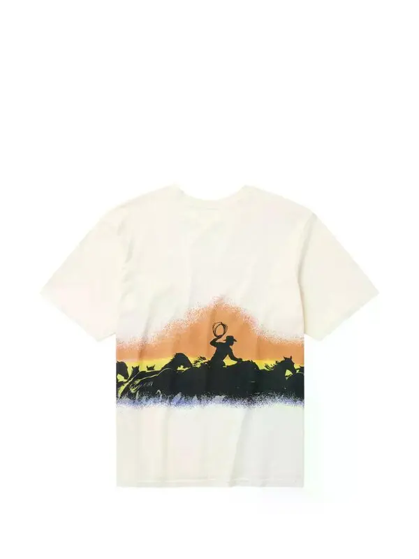 ONE OF THESE DAYS Driftin' Back Graphic-print T-shirt - Neutrals