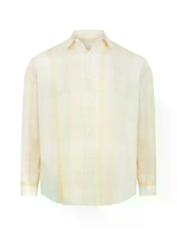 KAPTAIN SUNSHINE Plaid Gauze Shirt - Neutrals