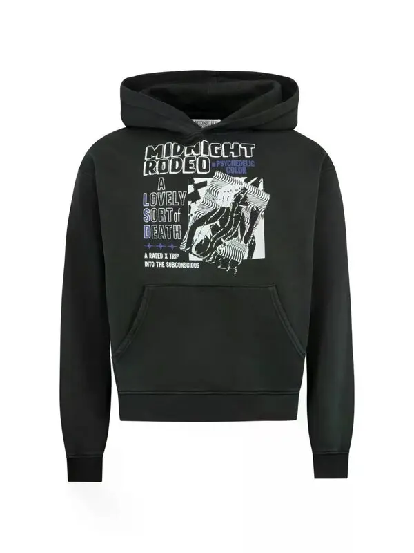 MIDNIGHT RODEO Graphic-print Hoodie - Black