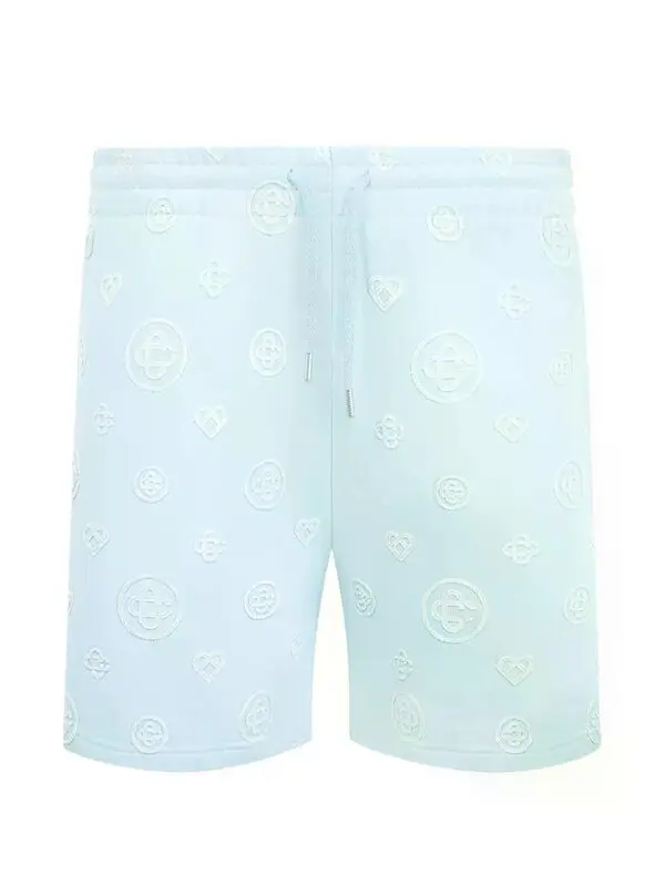 Casablanca Monogram Appliqué Shorts - Blue