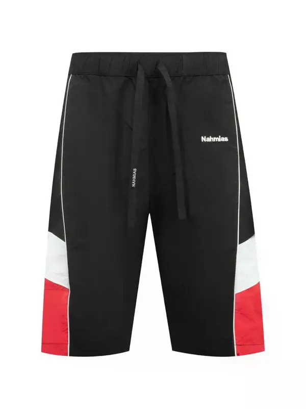 NAHMIAS Colourblock Track Shorts - Black