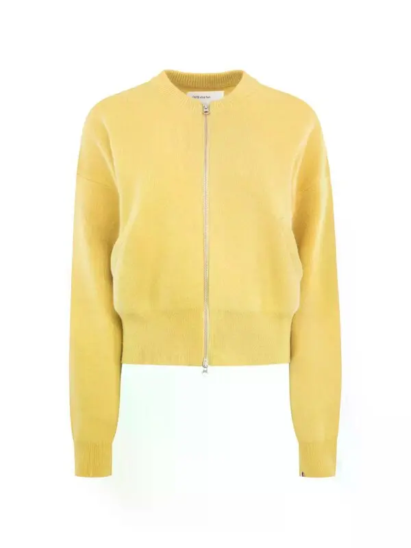 EXTREME CASHMERE X Xtra Fun Zip-up Cardigan - Yellow