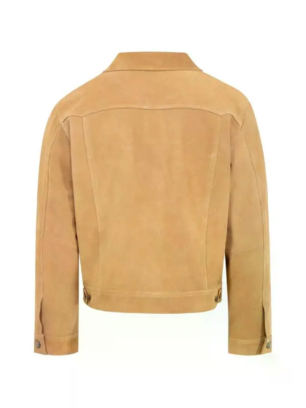 MIDNIGHT RODEO 1968 Suede Trucker Jacket - Neutrals