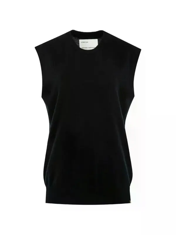 EXTREME CASHMERE X Bos Knitted Sweater Vest - Black