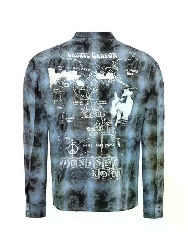 MIDNIGHT RODEO Graphic-print Flannel Shirt