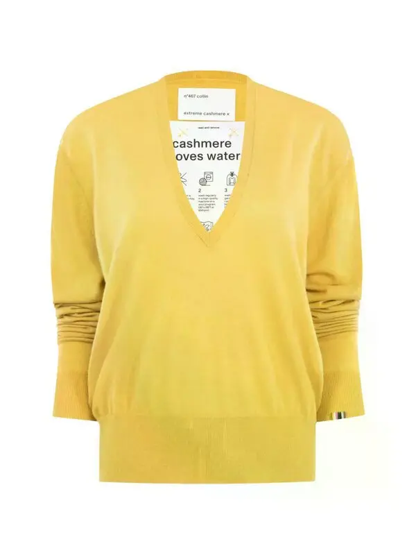 EXTREME CASHMERE X Collin V-neck Sweater - Yellow