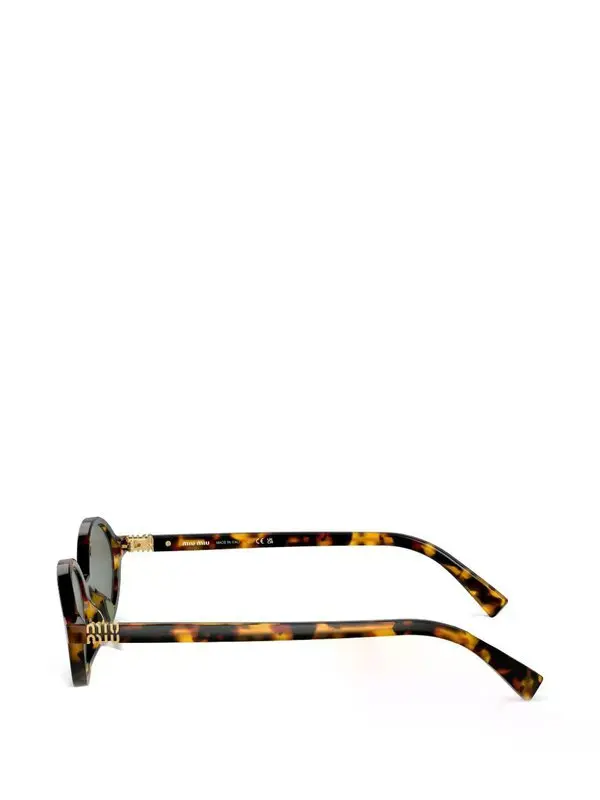 Miu Miu Oval-frame Sunglasses - Brown