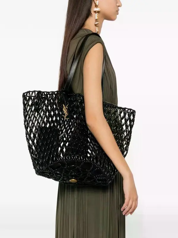 Saint Laurent Panier Shoulder Bag - Black