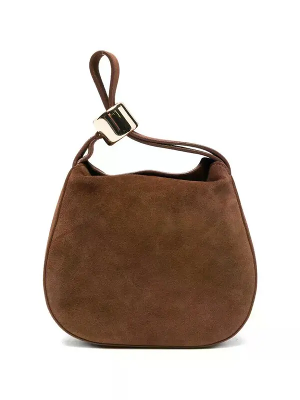 SEMICOUTURE Mini Baily Suede Tote Bag - Brown