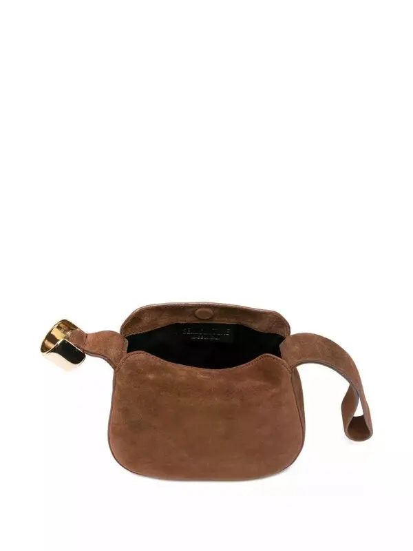 SEMICOUTURE Mini Baily Suede Tote Bag - Brown