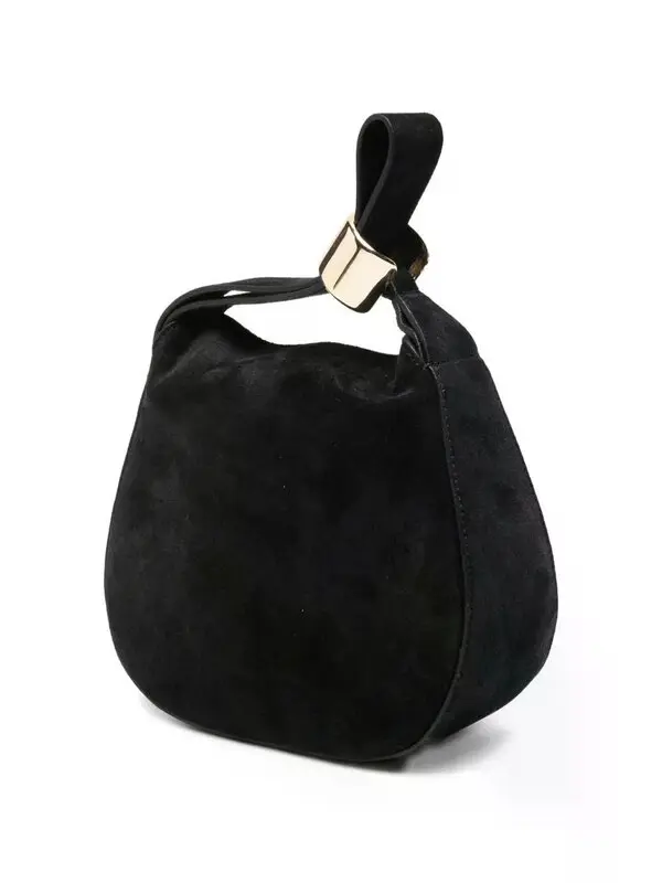 SEMICOUTURE Mini Baily Suede Tote Bag - Black