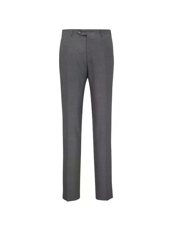 Canali Notched Lapels Check Suit - Grey