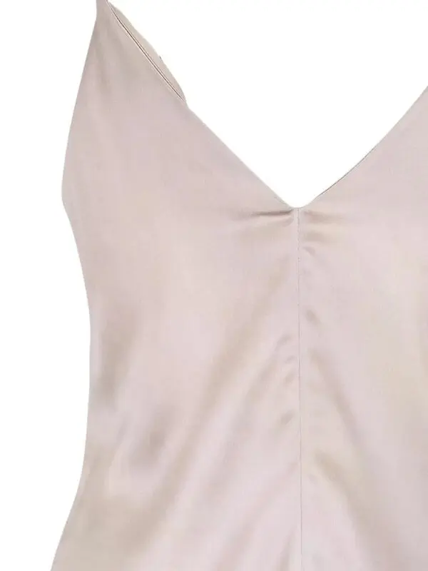 Brunello Cucinelli Silk-satin Top - Neutrals