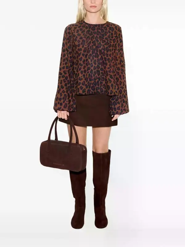 SIMONMILLER Joplin Leopard-print Top - Brown