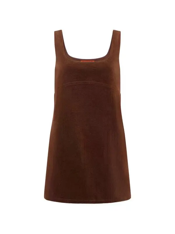 SIMONMILLER Sahara Corduroy Cotton Mini Dress - Brown