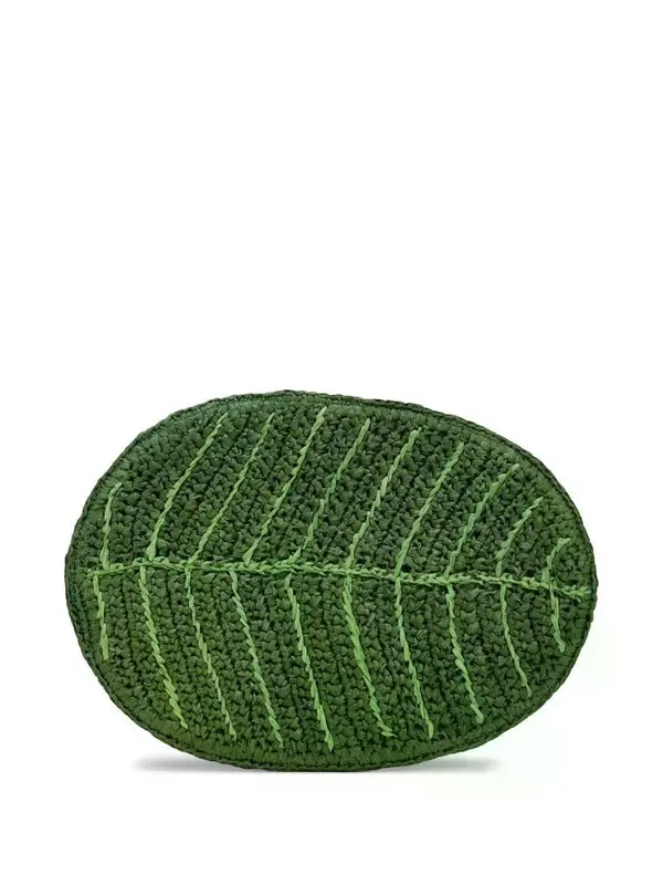 SIMONMILLER Leaf Clutch Bag - Green