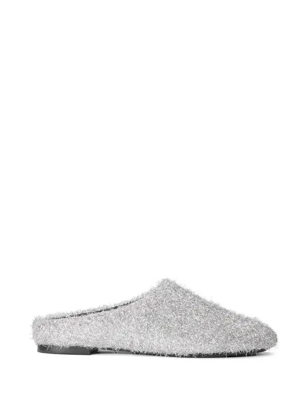 SIMONMILLER Tinsel Riad Mules - Silver
