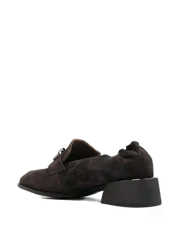 LINDA BAUMANN Buckle-detail Elasticated-heel Loafers
