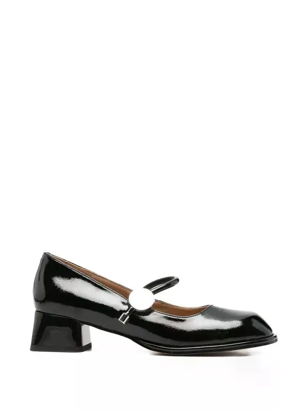 LINDA BAUMANN Patent-finish Mary Jane Pumps