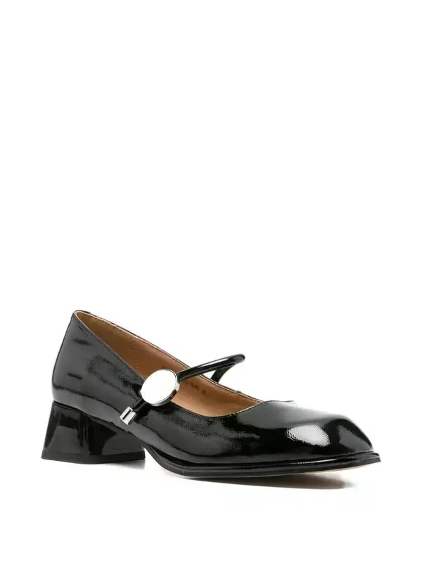 LINDA BAUMANN Patent-finish Mary Jane Pumps