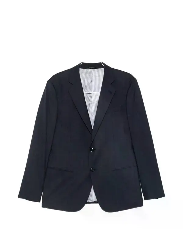 Giorgio Armani Single-breasted Notch-lapel Suit - Blue