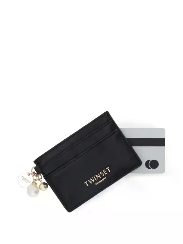 TWINSET Faux-pearl Charm Card Holder