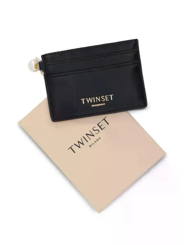 TWINSET Faux-pearl Charm Card Holder