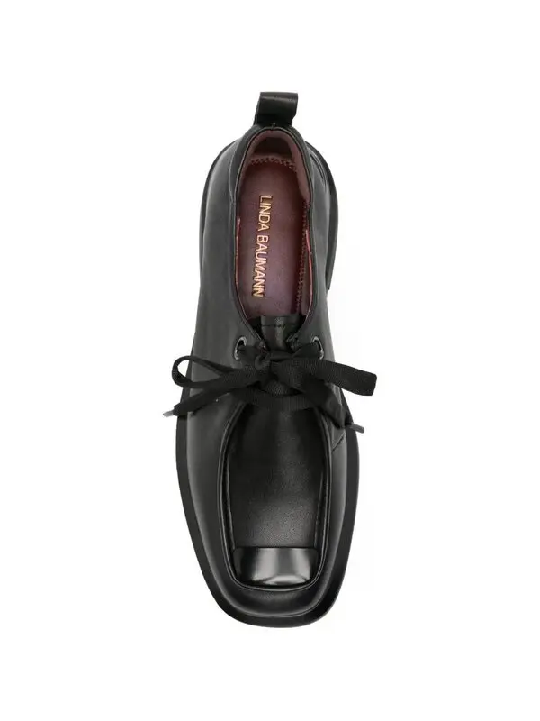 LINDA BAUMANN Leather Derby Shoes