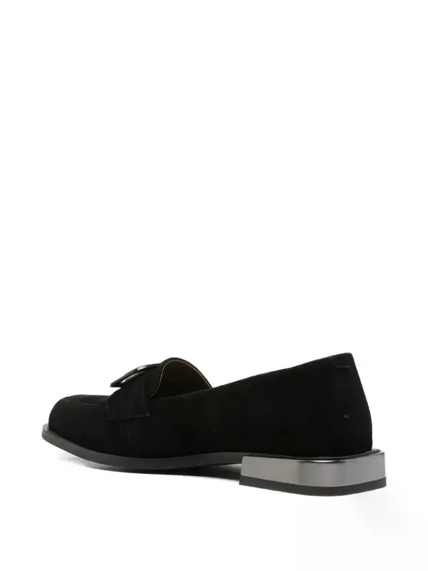 LINDA BAUMANN Square-toe Suede Loafers