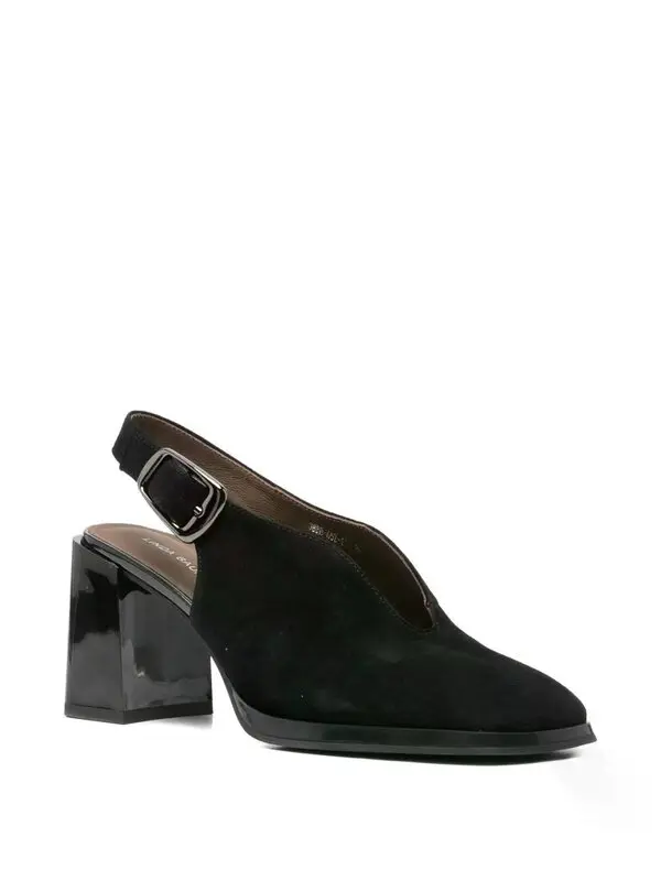 LINDA BAUMANN Buckle-fastening Slingback Pumps